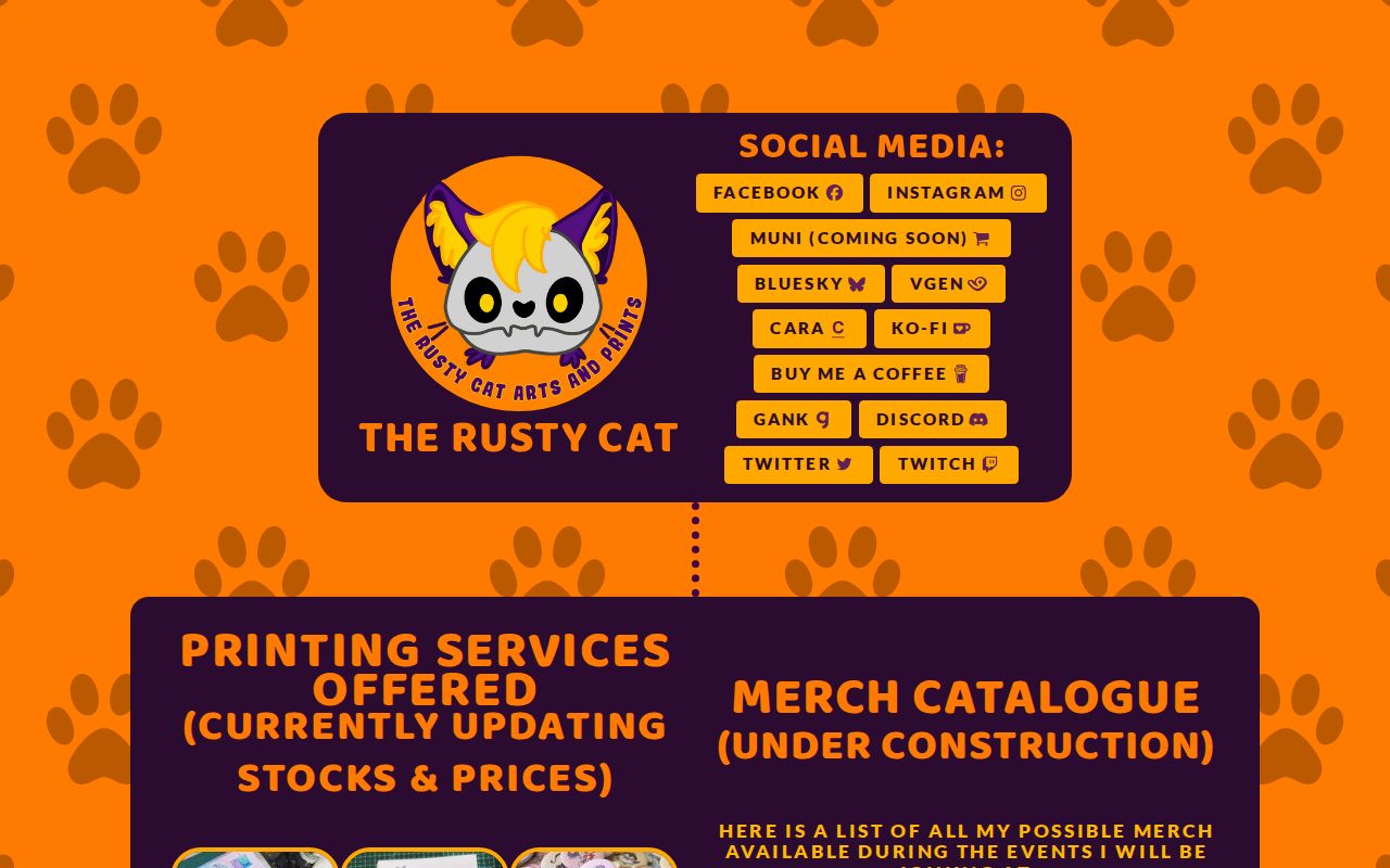 The Rusty Cat Arts and Prints